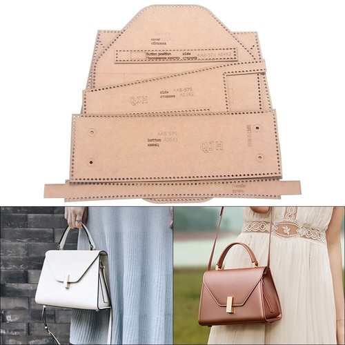 Leather Craft Women Shoulder Bag Template Sewing Pattern Design DIY ...