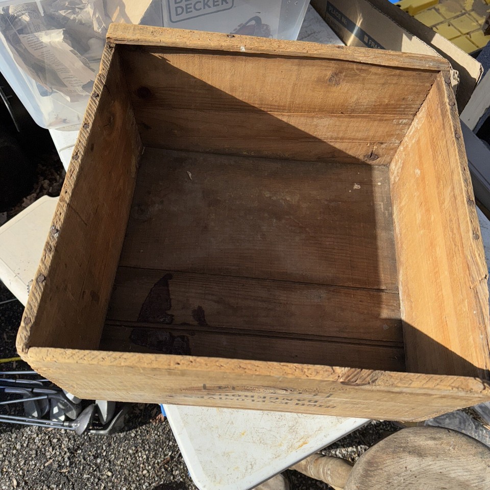 Vintage Wooden Crate Dupont Explosives Lump Coal C 50lbs Wood Box | eBay