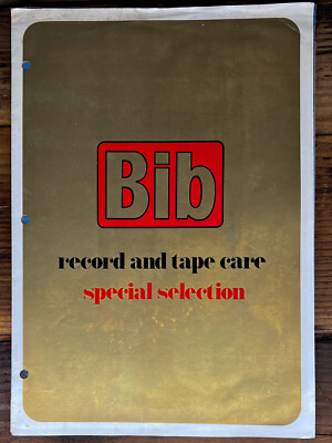 BIB Record and Tape Care 1977 3pg Foldout Dealer Brochure *Orig* | eBay