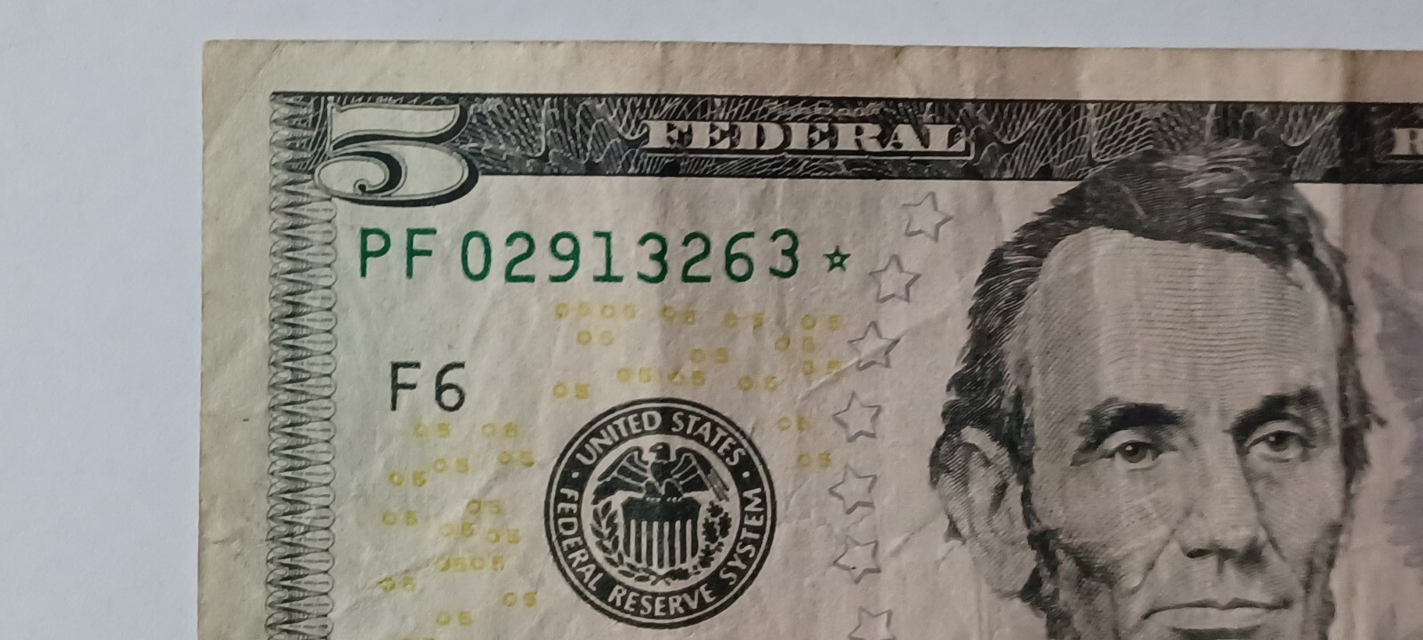 RARE! ☆$5 Dollar Bill ☆STAR☆ NOTE 2017A Misaligned Serial Number Print ...