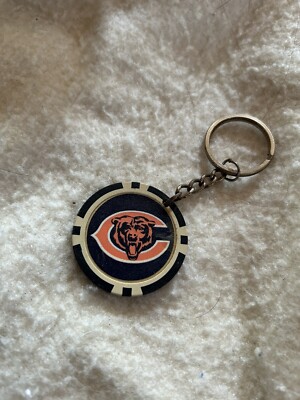 Chicago Bears Poker Chip Keychain | eBay