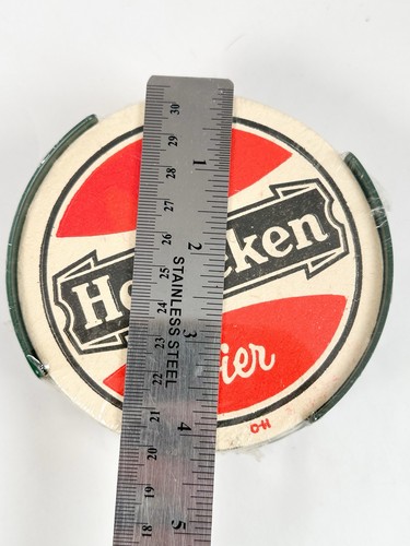 NOS Vintage Heineken Beer Bar Coaster with stand Foreign Bier Paper ...
