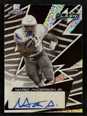 MARIO ANDERSON JR. 2024 Leaf Flash SILVER SPARKLE Auto /4 SOUTH ...