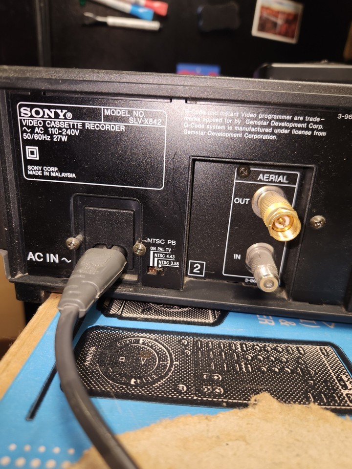 Now tested Sony SLV-X842 multi system Hi Fi Stereo VCR PAL NTSC MESECAM ...