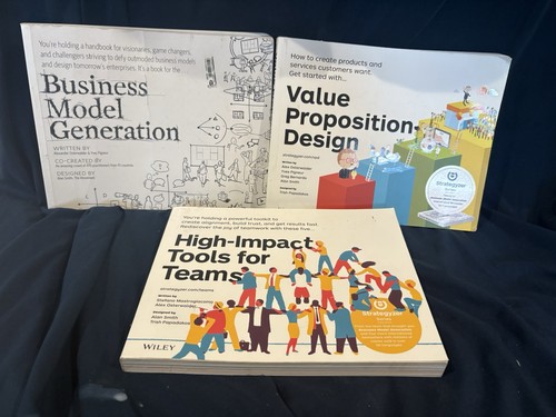 3 Strategyzer Series Paperback Lot Business Model, Value Prop, High ...