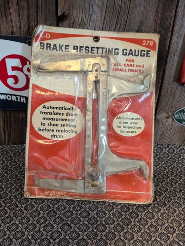 Vintage K-D Tools 278 Brake Resetting Gauge Drum Wear Measuring Tool ...