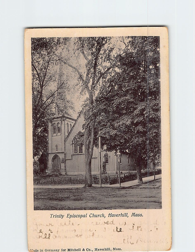 Postcard Trinity Episcopal Church Haverhill Massachusetts | eBay