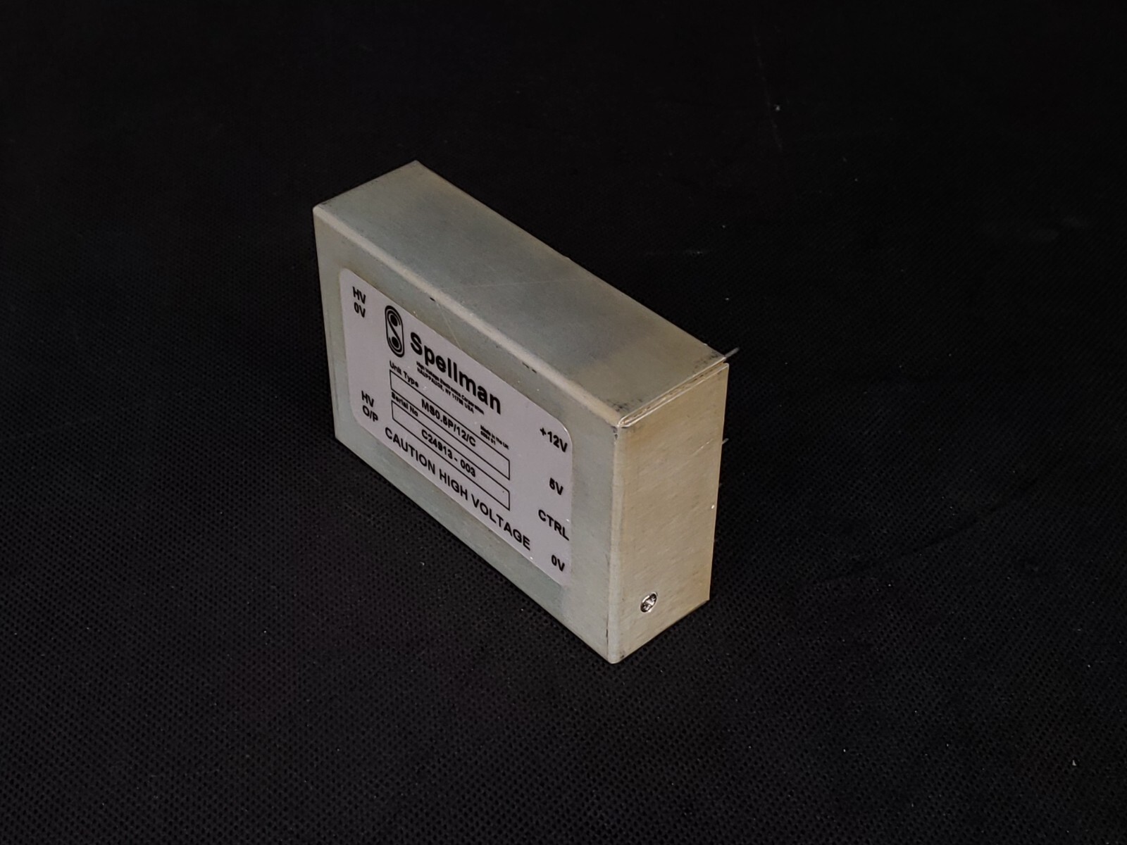 Spellman 500VDC / 6mA Adjustable High Voltage Power Supply MS0.5P12/C/I ...
