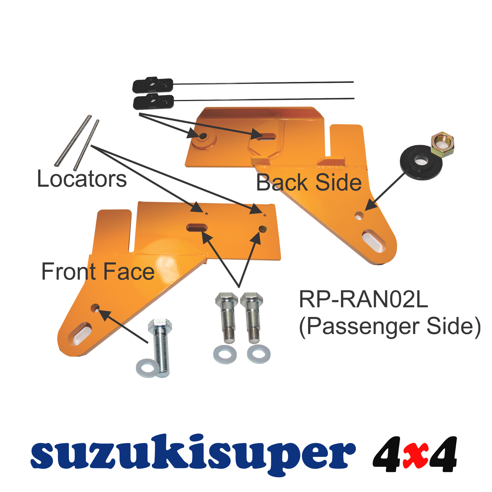 4WD RATED RECOVERY POINTS TOW POINTS 4X4 Ford Ranger PX / Mazda BT50 ...