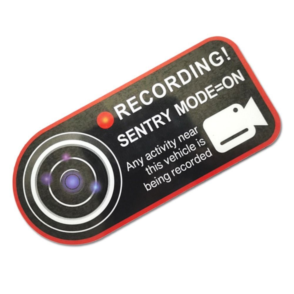 Sentinel Mode Recording Warning Sticker Multicolor Prompt Stickers ...