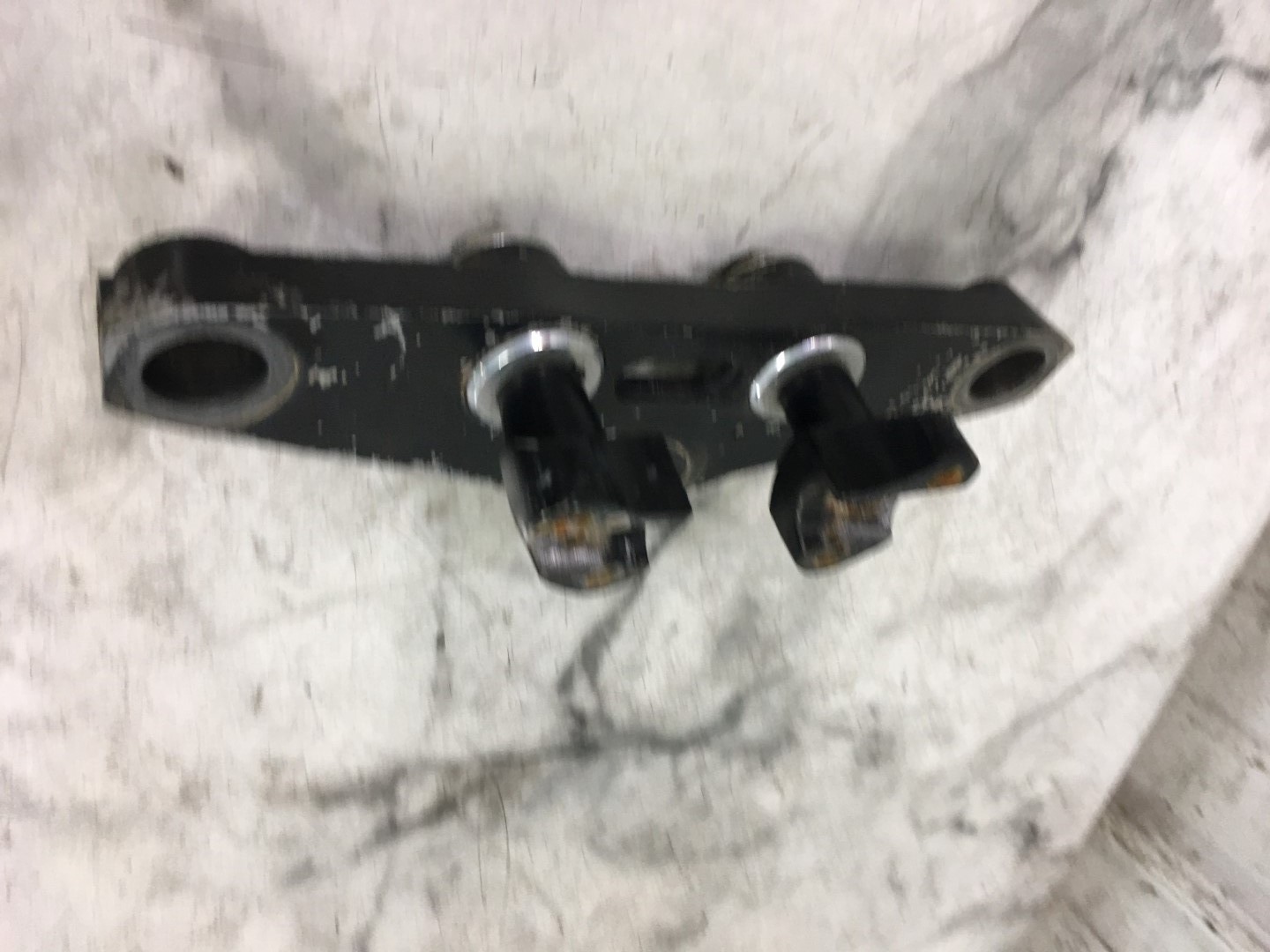 89 Harley FXSTS Springer Softail upper top triple tree fork bar mount ...