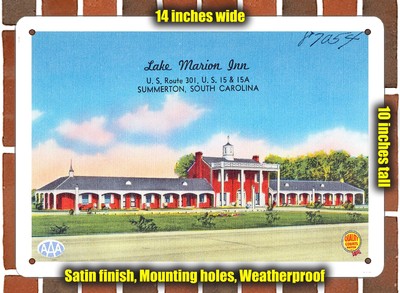 Metal Sign - South Carolina Postcard - Lake Marion Inn, U.S. Route 301 ...