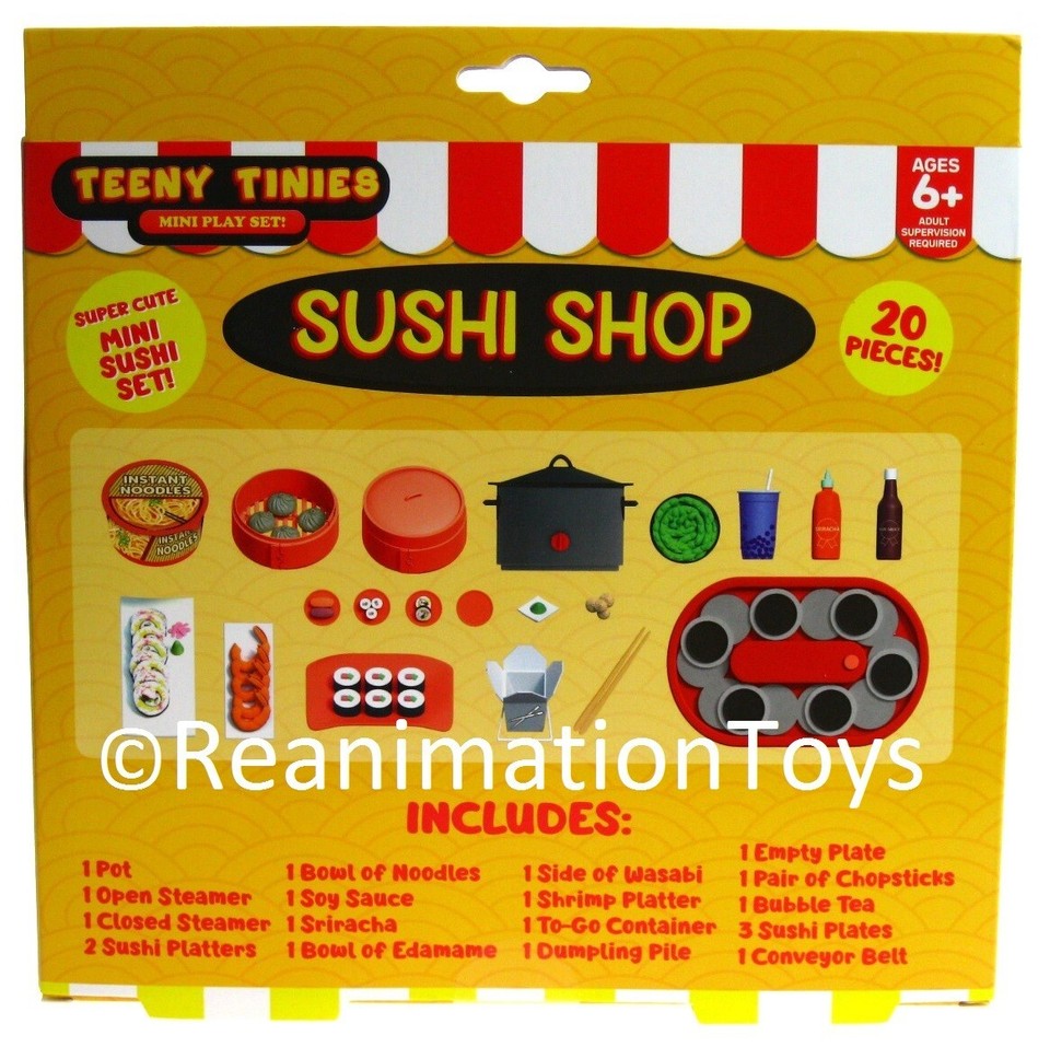 Teeny Tinies Japanese Sushi Shop Doll Food Bubble Tea Steamer Mini ...