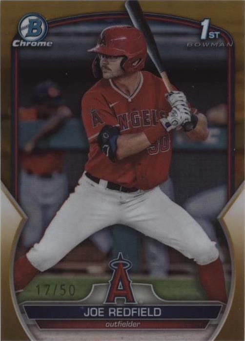 2023 Bowman Draft - Chrome Joe Redfield #BDC-122 Gold Refractor /50 (RC ...