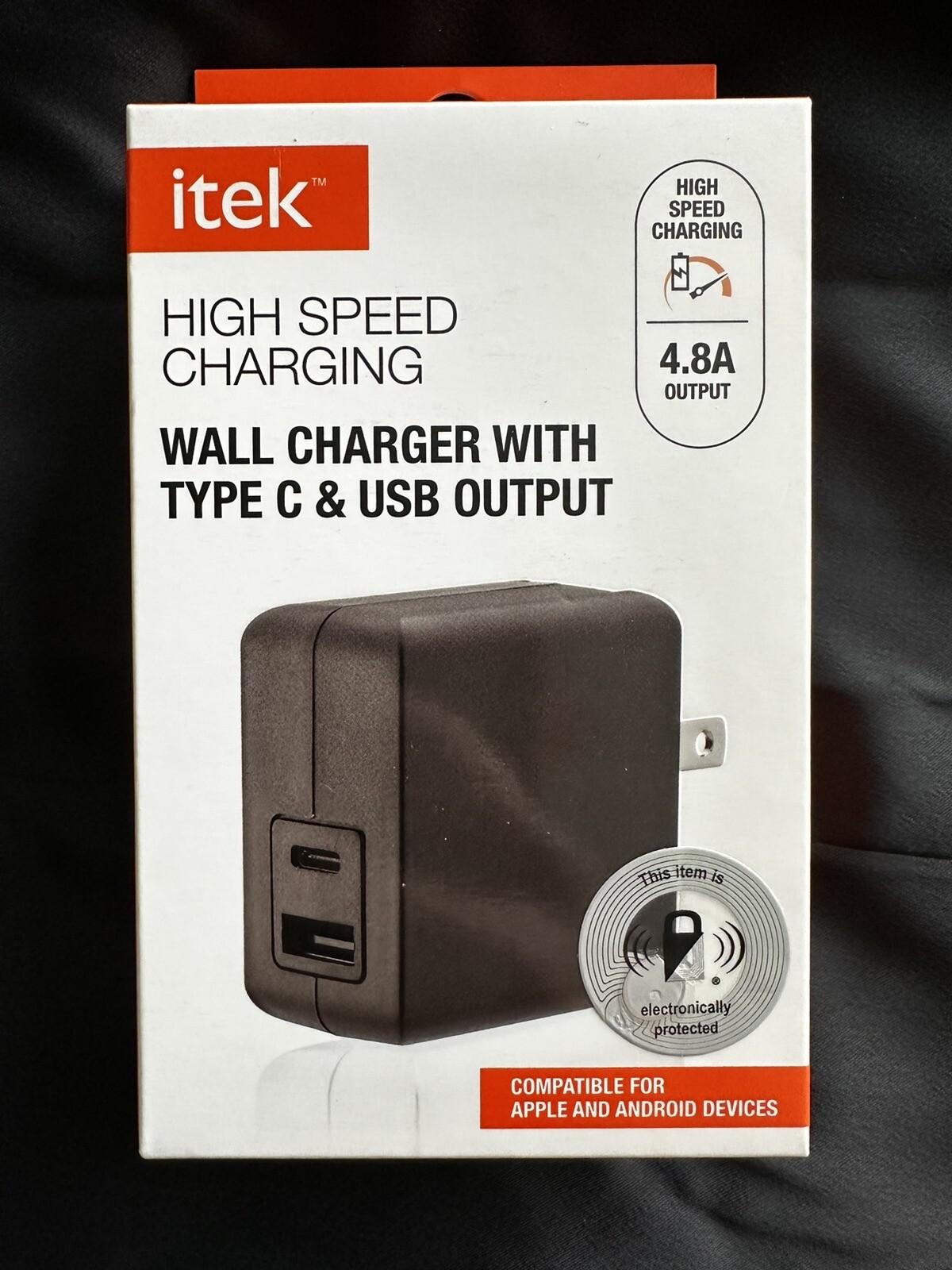 iTek High Speed Charging 4.8a Wall Charger With Type C & USB Output for ...