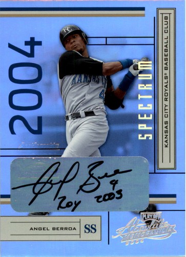 2004 Absolute Memorabilia Signature Spectrum Gold #94 Angel Berroa Auto ...