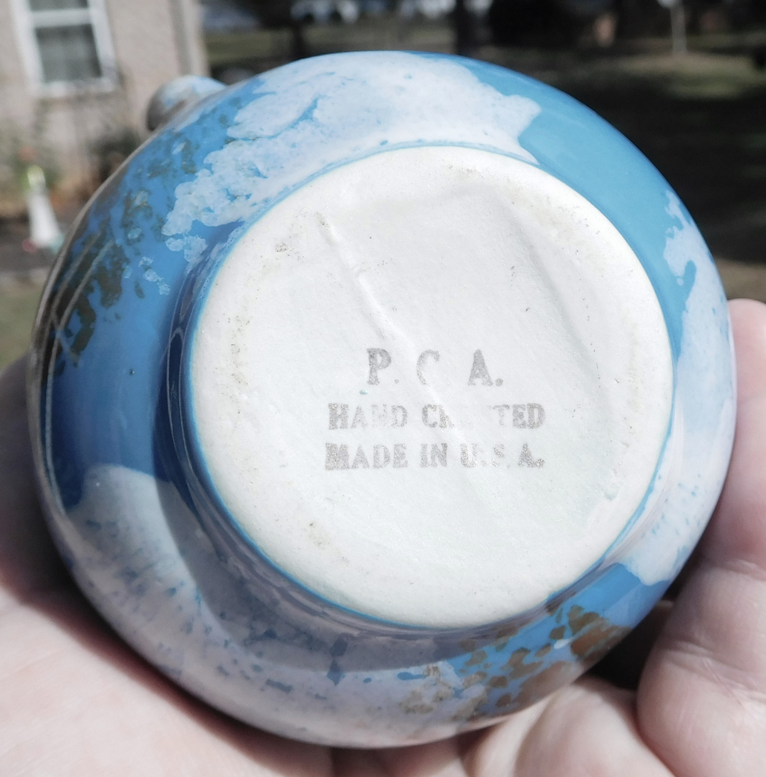 PCA Blue Ridge Parkway Pottery 4" PITCHER Souvenir MABRY MILL, VA ...