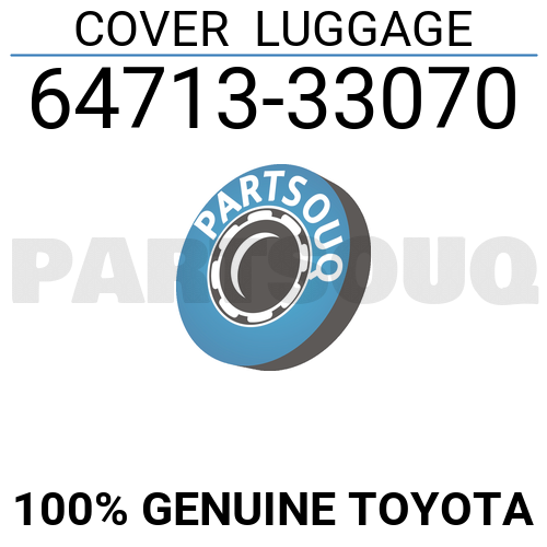 6471333070 Genuine Toyota COVER LUGGAGE 64713-33070 | eBay