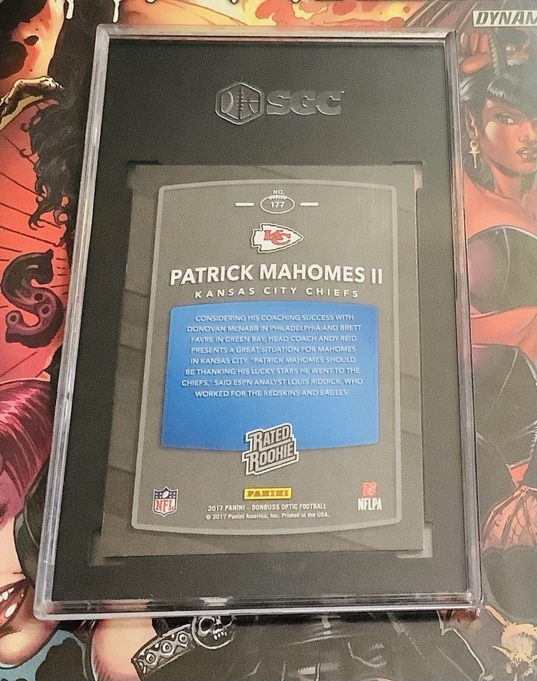 2017 DONRUSS OPTIC #177 PATRICK MAHOMES II RC RATED ROOKIE SGC 9.5 | eBay