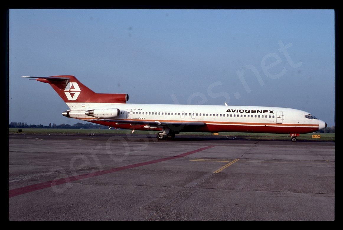 Aviogenex Boeing 727-200 YU-AKH No Date remount Kodachrome Slide/Dia ...