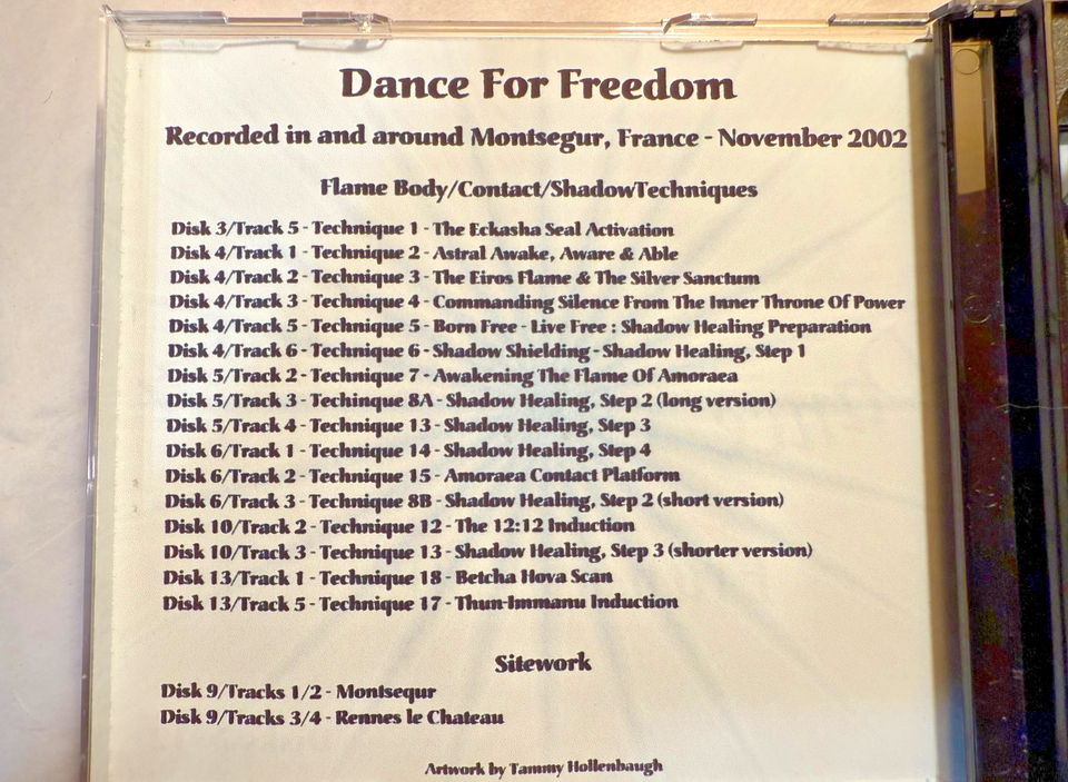 Ashayana Deane- Dance For Freedom- 19 CDs-Flame Body Activation-Shadow ...