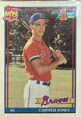 1991 Topps #333 Chipper Jones | eBay