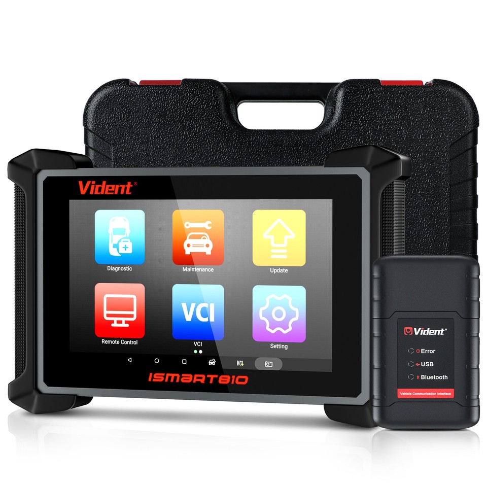 VIDENT iSmart810 Car Scanner Diagnostic Tool Topology ECU Coding Key ...