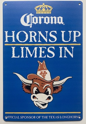 Texas Longhorns - Corona Beer Sign - College Football - Horns Up | eBay