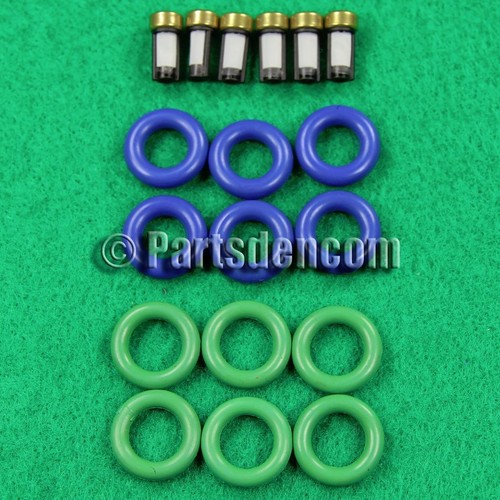 FUEL INJECTOR SERVICE KIT FITS BMW X3 E83 X5 E53 M54 6CYL SIEMENS DEKA ...