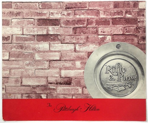 1971 Vintage Full Size Lunch Menu PITTSBURGH HILTON - RIFLE & PLOW ...