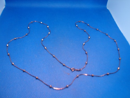 JEWELRY KA 1772 ITALY 925 STERLING SILVER NECKLACE 29" GOLD PLATED! | eBay