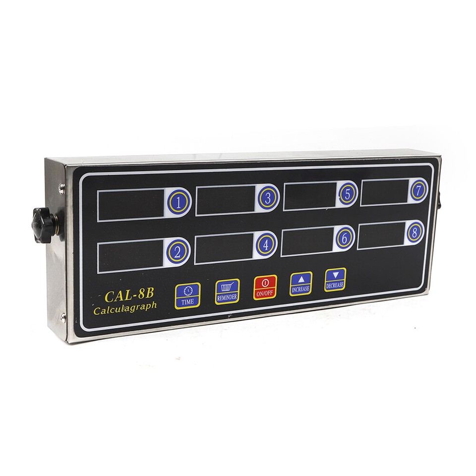 8 Channel Commercial Digital Timer Calculagraph Kitchen Loud Countdown ...