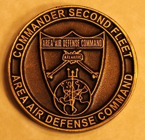 Commander Second Fleet Area Air Defense Command Navy Challenge Coin | eBay