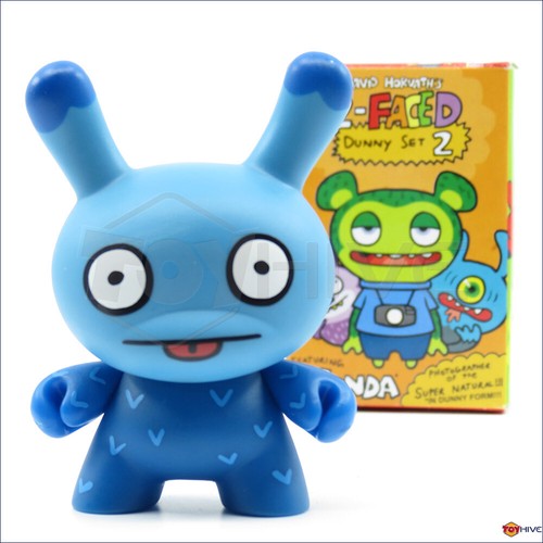 Kidrobot Dunny 2005 2-Faced - Mademan blue figure by David Horvath ...