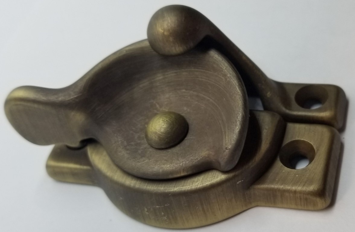 Decorative Solid Antique Brass Heavy Duty Spring Loaded Window Sash ...