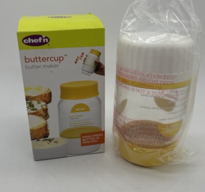 Chef'n Buttercup Butter Maker DIY Butter Flavor Mixer Shaker Cooking ...