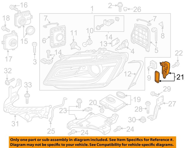 Audi 8R0941476A Genuine OEM LED Unit for sale online | eBay