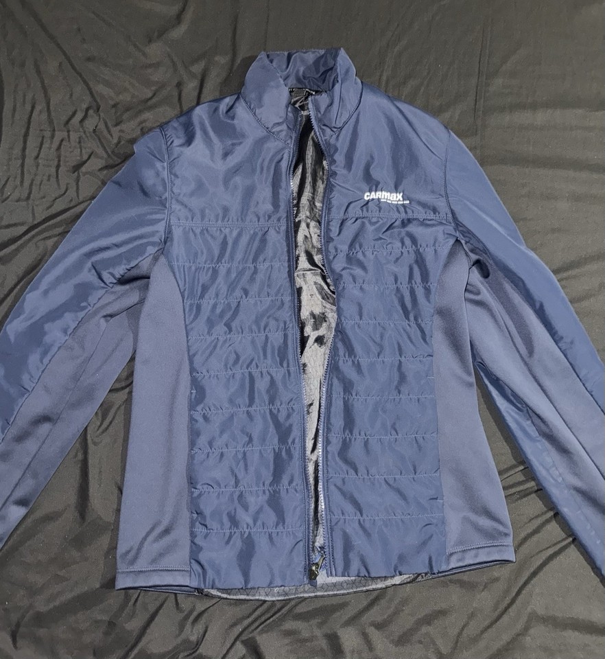 CarMax Uniform Port Authority Jacket Mens Small Full Zip Packable | eBay