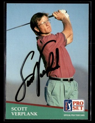 1991 Pro Set PGA Tour #39 Scott Verplank In Person Autograph Auto | eBay