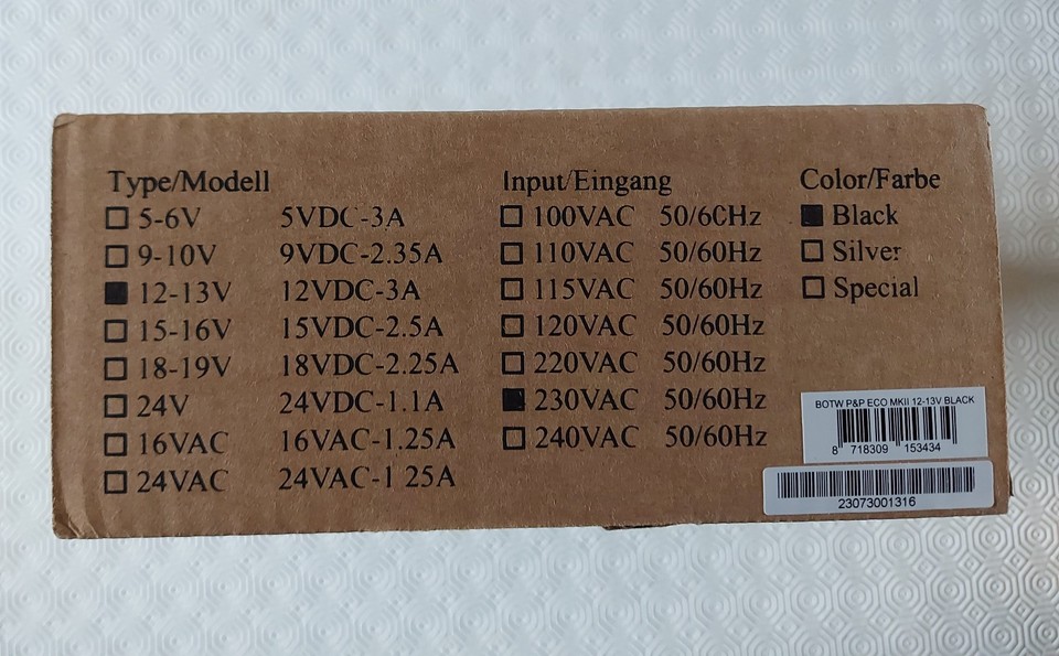 Sbooster BOTW MKII Linear Power Supply - 12-13V Rating | eBay UK