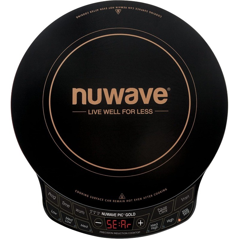 Gold Precision Induction Cooktop Portable Large 8”Heating Coil 12 ...