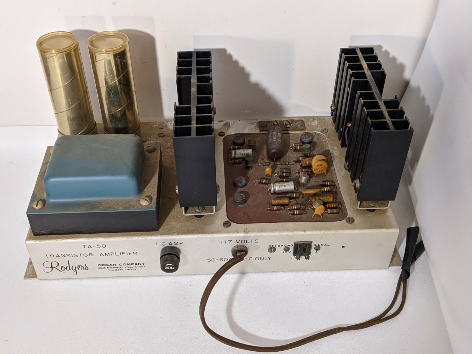Vintage 1962 Rodgers Organ Transistor Amp Amplifier TA-50 for sale ...