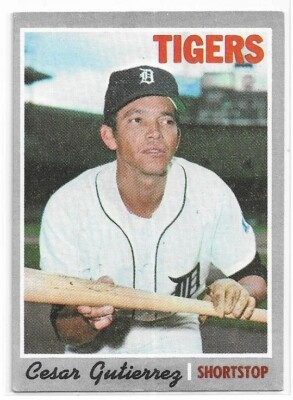 CESAR GUTIERREZ 1970 Topps Baseball card #269 Detroit Tigers EX+ | eBay