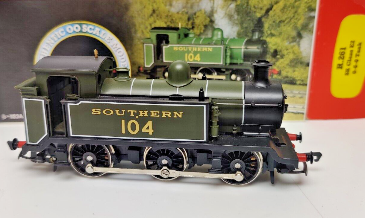 HORNBY 'OO' GAUGE R261 SOUTHERN E2 #104 STEAM LOCOMOTIVE LOOKS UNUSED ...