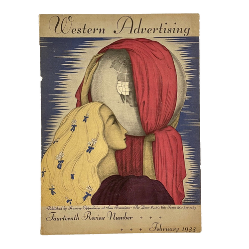 WESTERN ADVERTISING Feb 1931 Magazine San Francisco region vtg Ad Trade ...
