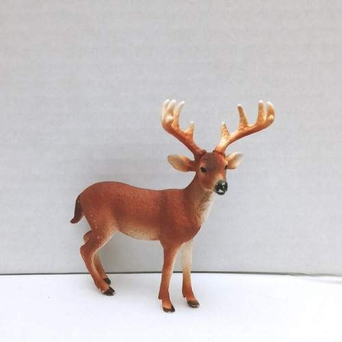 14818 Schleich White Tailed Buck Wild Life Plastic Figure Figurine 2018 ...