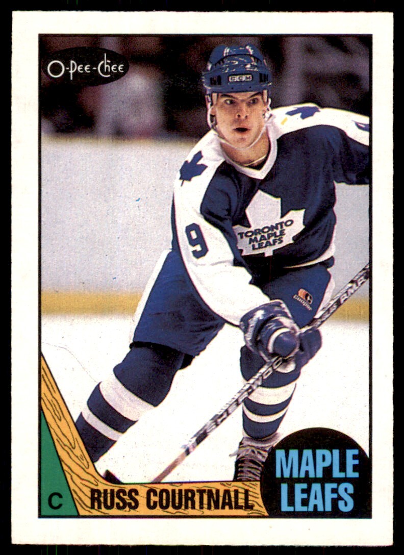 1987-88 O-Pee-Chee Russ Courtnall . Toronto Maple Leafs #62 | eBay