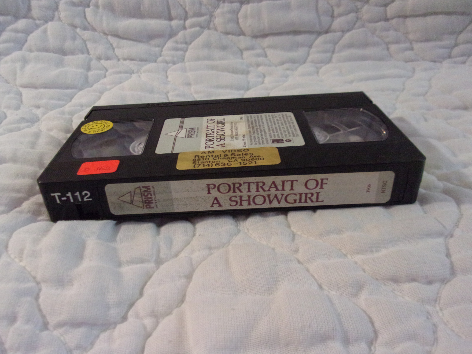 PORTRAIT OF A SHOWGIRL VHS PRISM CLAMSHELL LESLEY ANN WARREN RITA ...