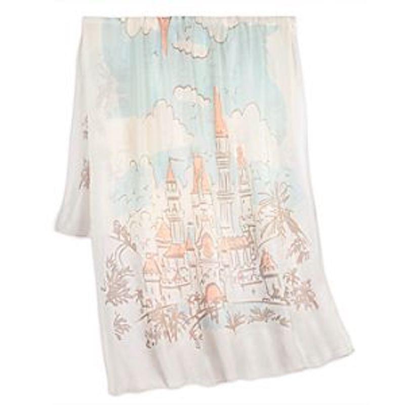 Disney Parks Fantasyland Castle Silk Scarf - Kingdom Couture | eBay
