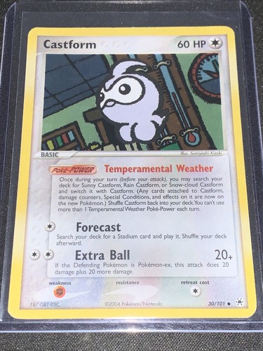 Pokemon Card Castform Reverse Holo 30/101 EX Hidden Legends | eBay